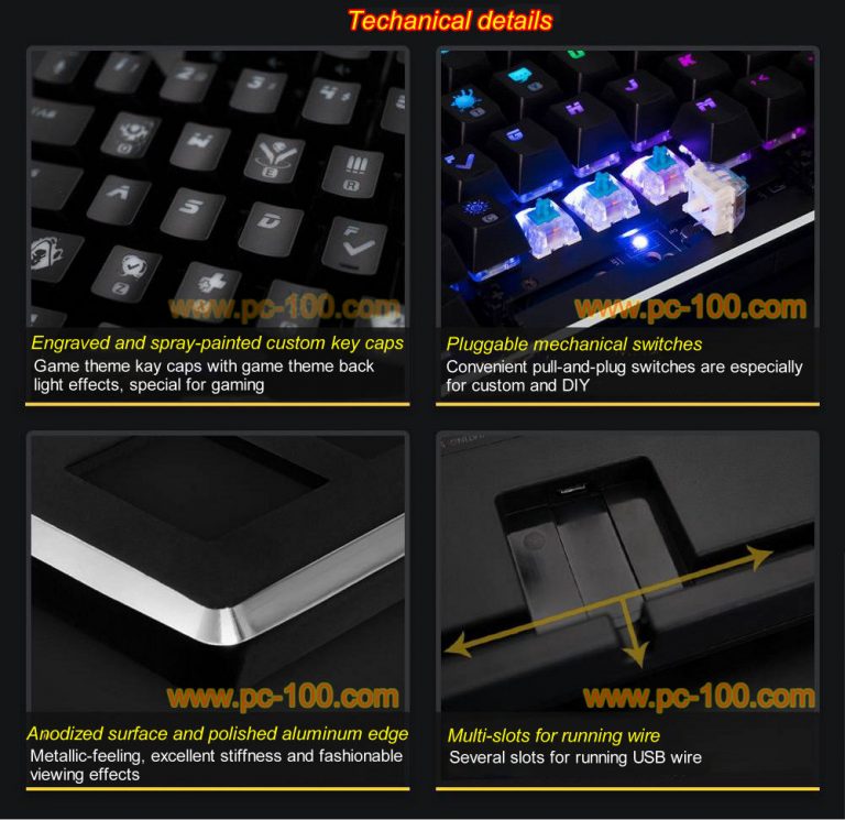 Overwatch Reaper game themed mechanical gaming keyboard (programmable ...