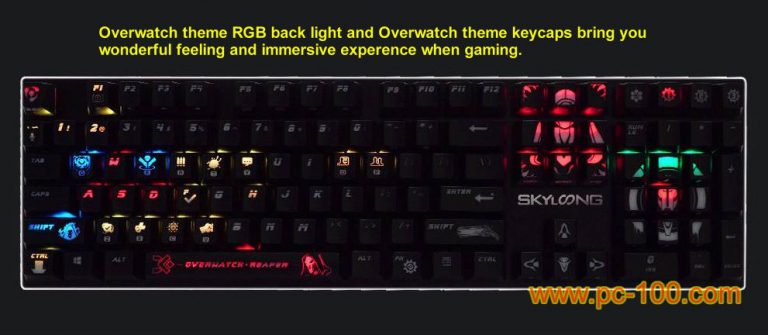 Overwatch Reaper game themed mechanical gaming keyboard (programmable ...